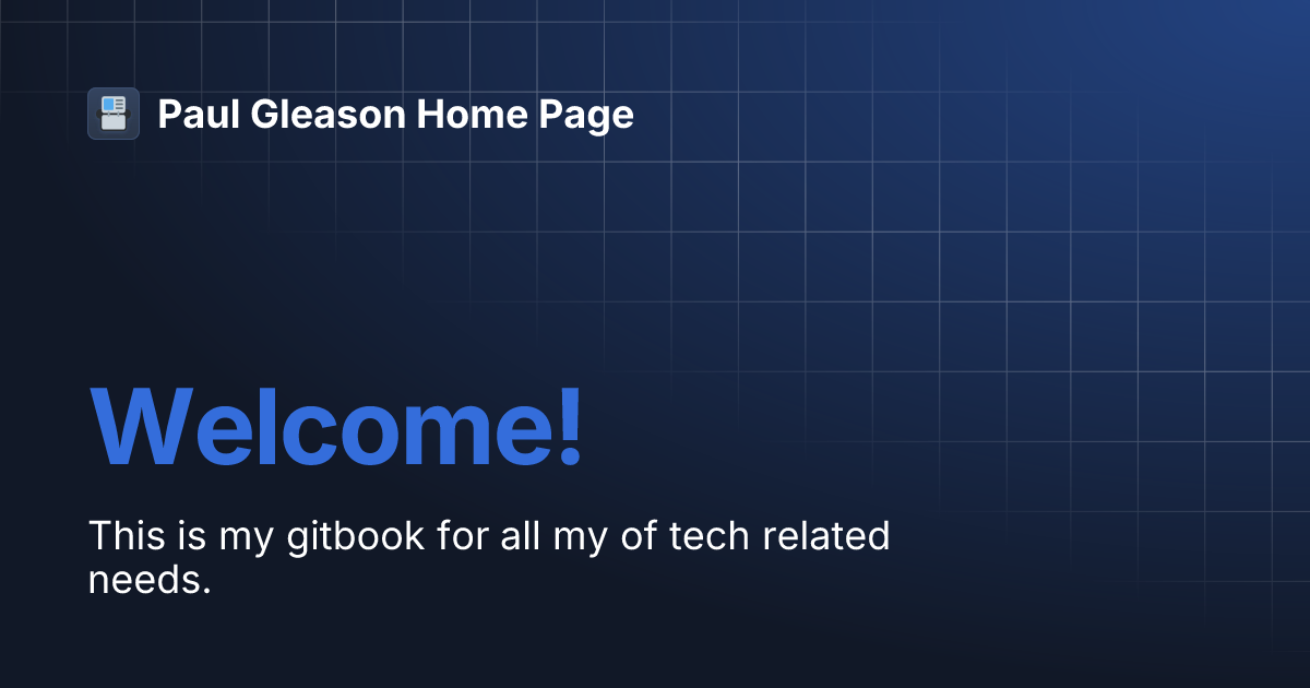 Welcome! | Paul Gleason Home Page